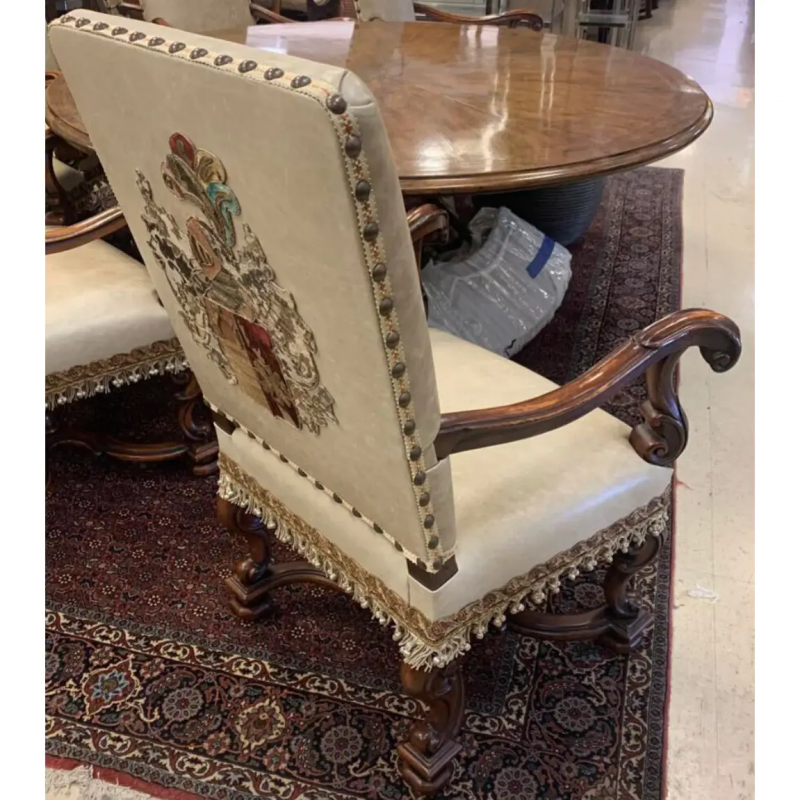 Alfonso Marina - 18th C Style Ebanista Spanish Colonial Dining Chair W ...