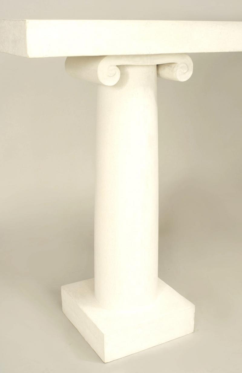 American Art Moderne Plaster Console Table