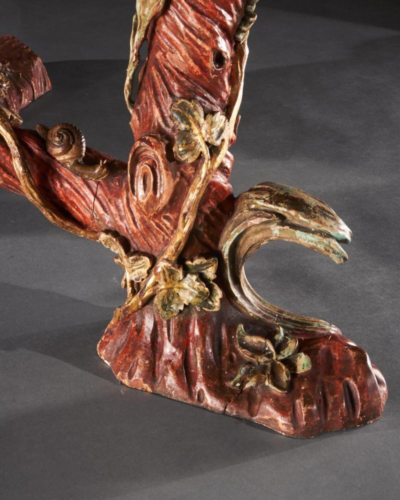 Amulet Bertoni - Outstanding Italian Carved Wood Polychrome Centre ...