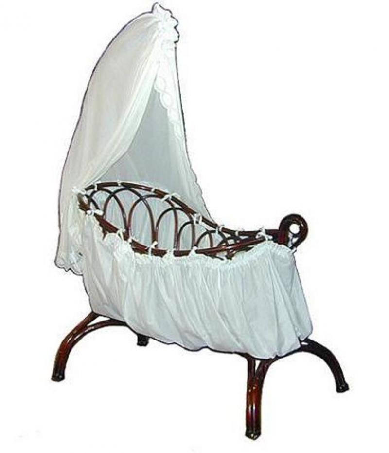An Adorable 19th Century Beechwood Rocking Cradle
