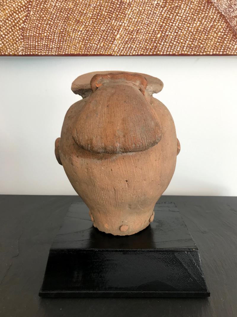 An Antique Japanese Terracotta Haniwa Figure Head