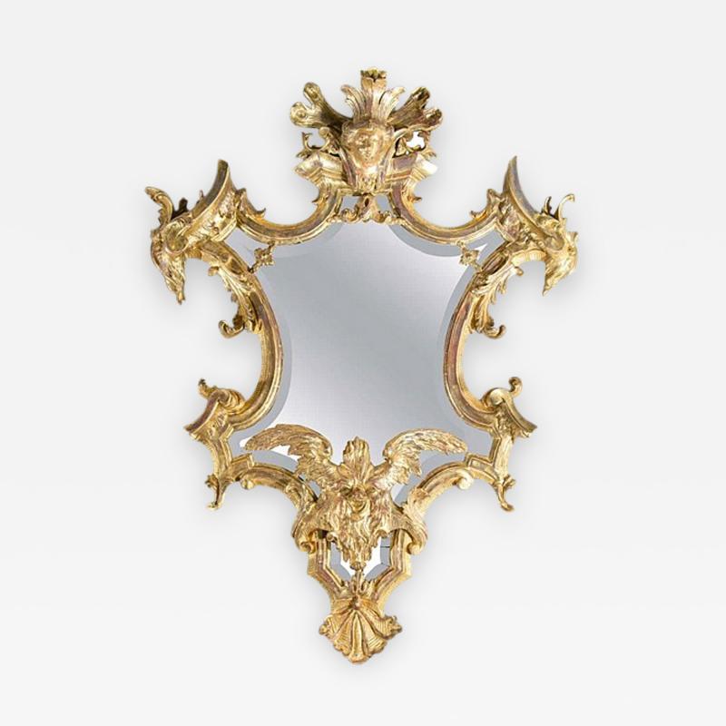 An Italian Rococo Giltwood Mirror, c. 1745