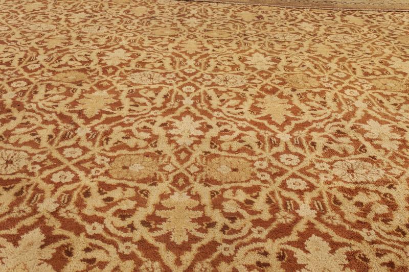 Antique Indian Amritsar Handmade Wool Rug