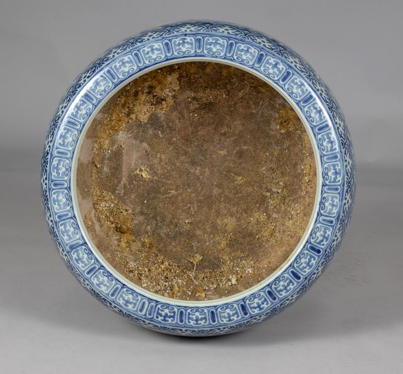 Antique Japanese Porcelain Hibachi Brazier