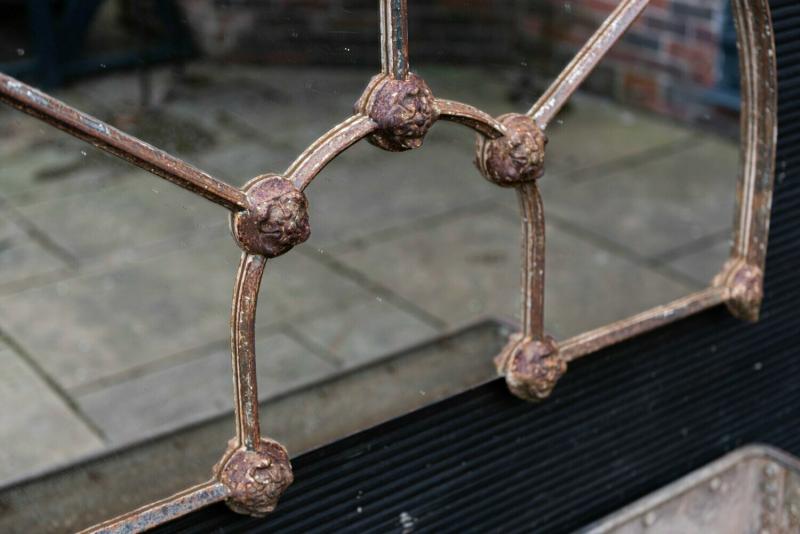 Arched Cast Iron Reclaimed Window Mirror