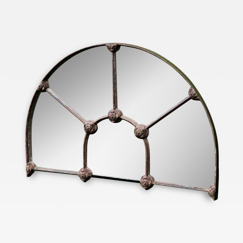 Arched Cast Iron Reclaimed Window Mirror
