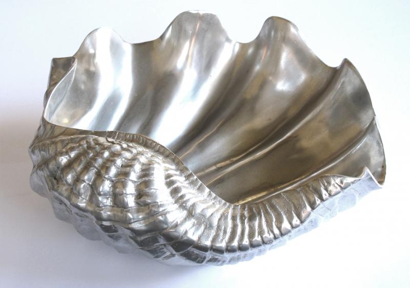 Arthur Court - A Large and Finely Detailed Aluminum Clam Shell by ...