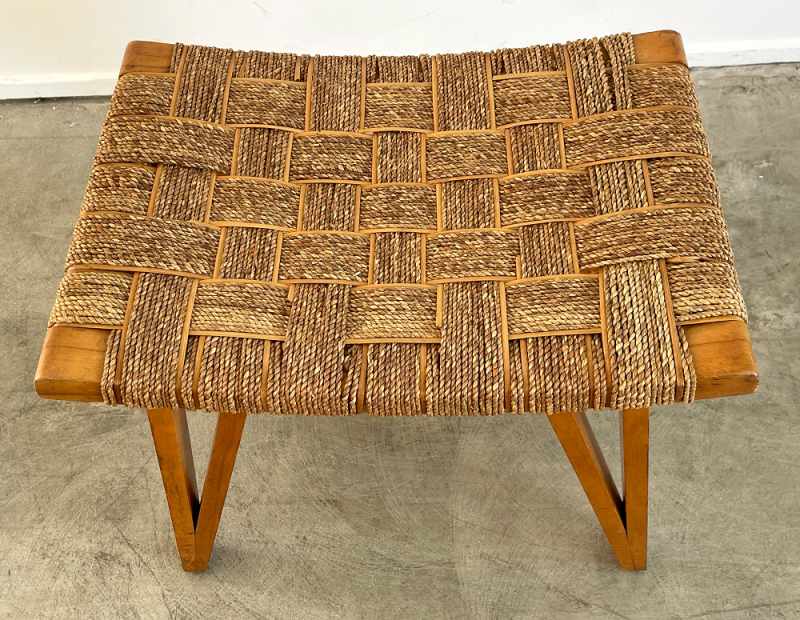 Augusto Romano - PAIR OF WOVEN STOOLS BY AUGUSTO ROMANO