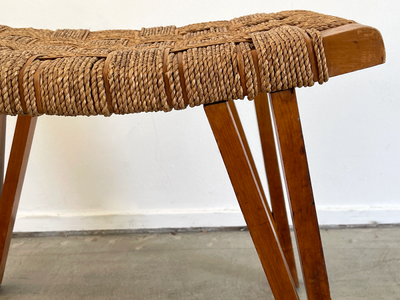 Augusto Romano - PAIR OF WOVEN STOOLS BY AUGUSTO ROMANO