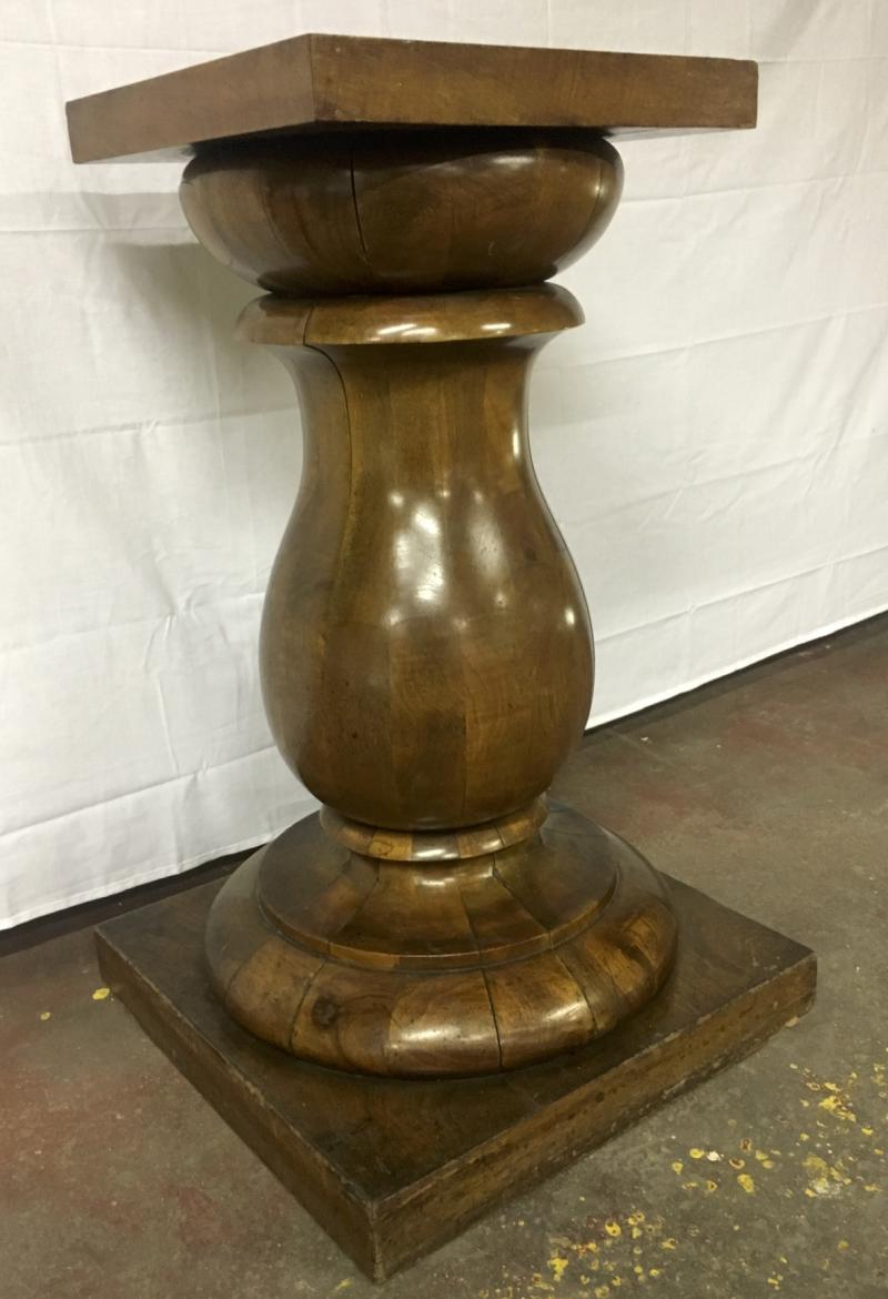 Awesome Solid Neo Classic Wood Pedestal