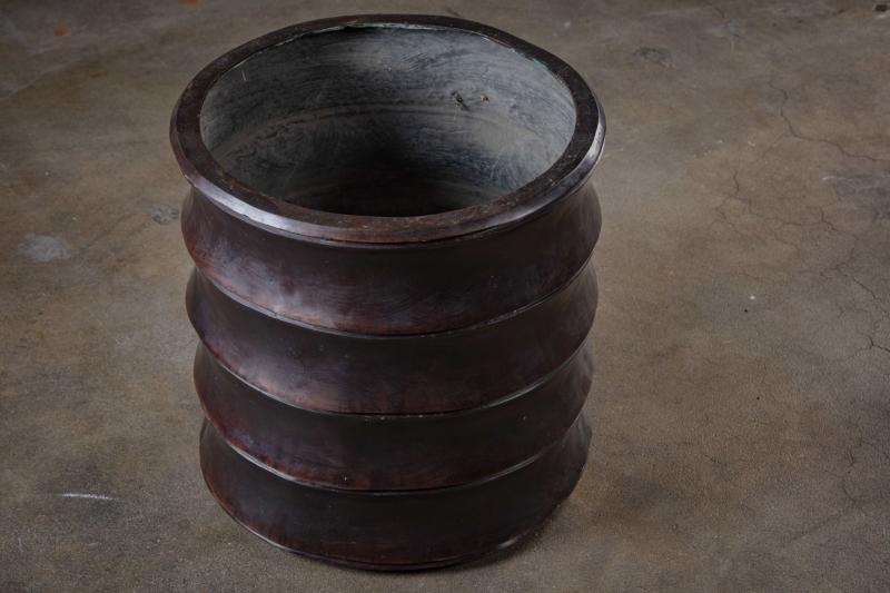 BAMBOO FORM BRONZE PLANTER
