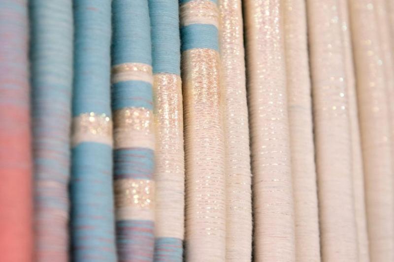 Barbara Barron - Monumental Fiber Art Textile Wall Sculpture “Flight ...