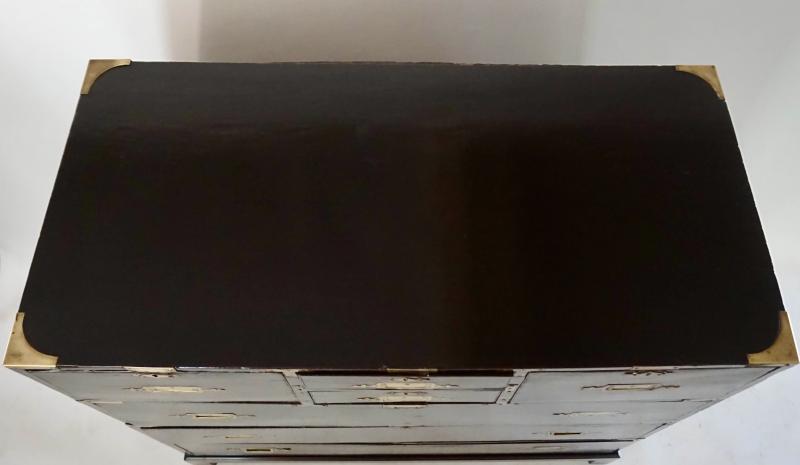 British Colonial Campaign Chest of Drawers