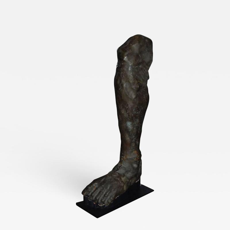 Bronze Sculpture of Male Leg