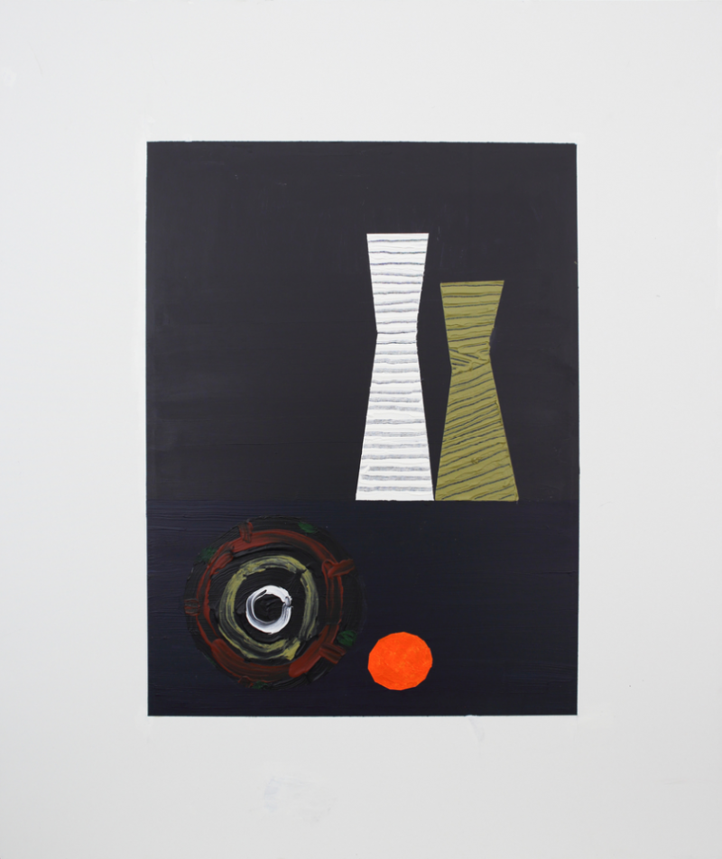 Bruce McLean - Two Vases and a Vertical Plate Passing the Tangerine ...
