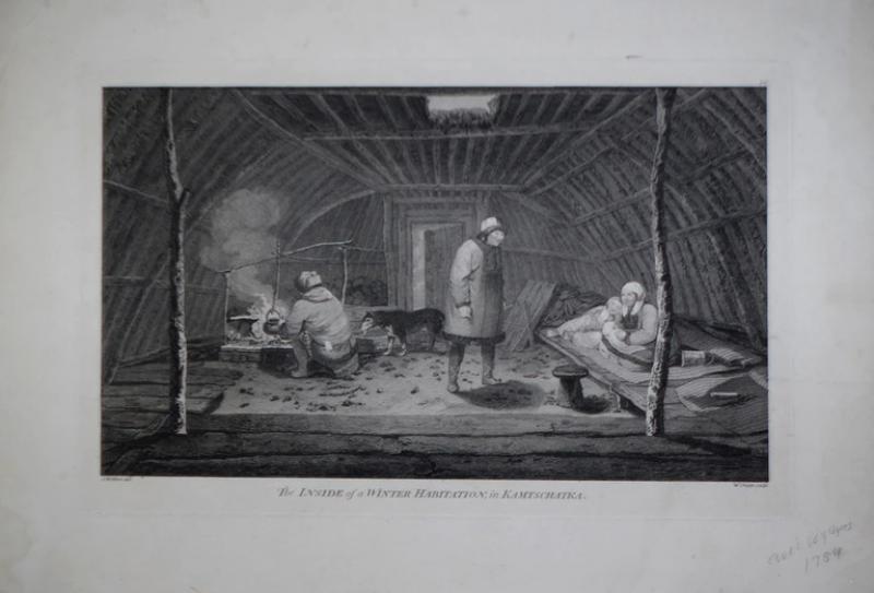 Captain James Cook - THE INSIDE OF A WINTER HABITATION, IN KAMSCHATKA