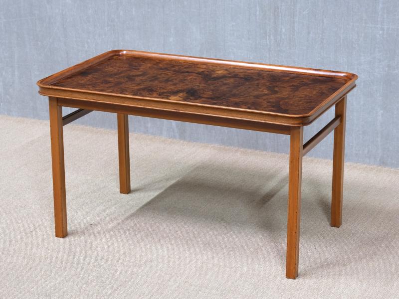 Carl-Axel Acking - Carl-Axel Acking Walnut Burl and Mahogany Table ...