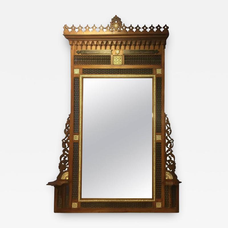 Carlo Bugatti - Monumental Moorish Mirror in the Manner of Carlo Bugatti