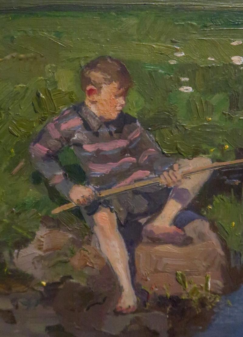 Carlo Hornung-Jensen - Carlo Hornung-Jensen, Boy Fishing c1929, Denmark