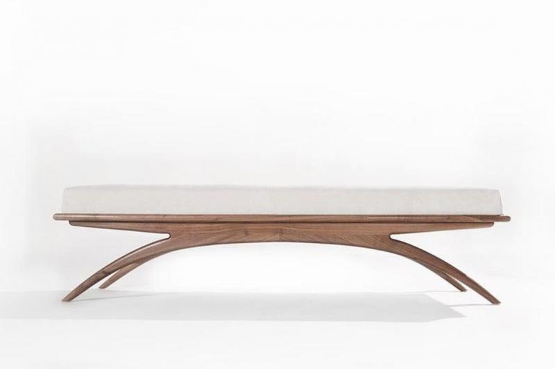 Carlos Solano-Granda - Convex Bench Series 72 in Natural Walnut