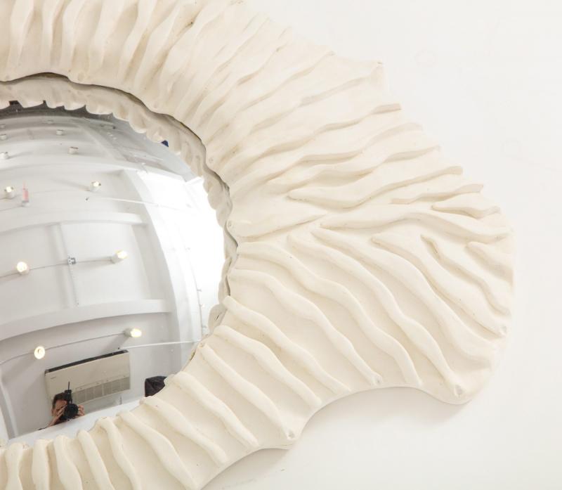 Carved Plaster Mirror