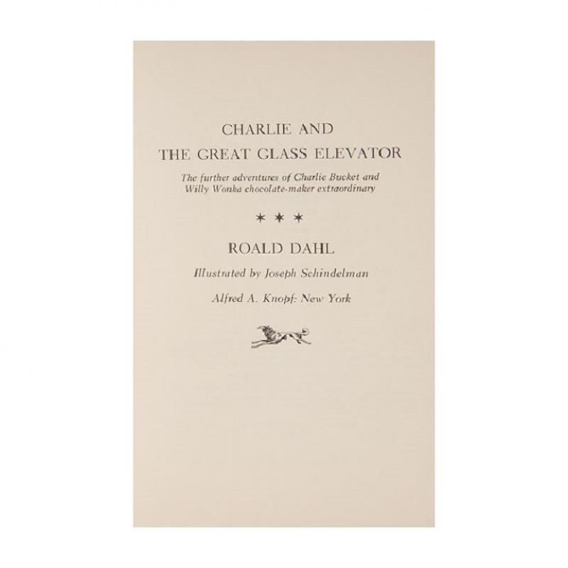 Roald Dahl - Charlie and the Great Glass Elevator. by ROALD DAHL