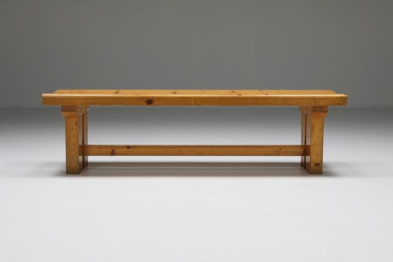 Charlotte Perriand - Pine Bench Les Arc Charlotte Perriand, French ...