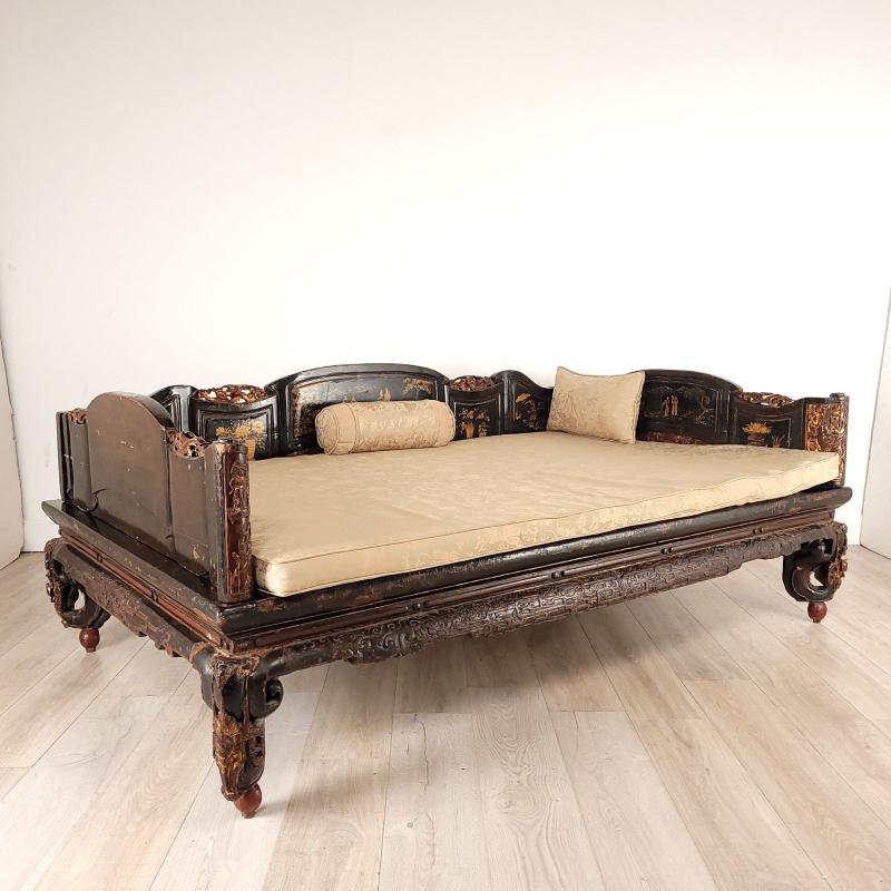 Chinese Opium Bed, circa 1890