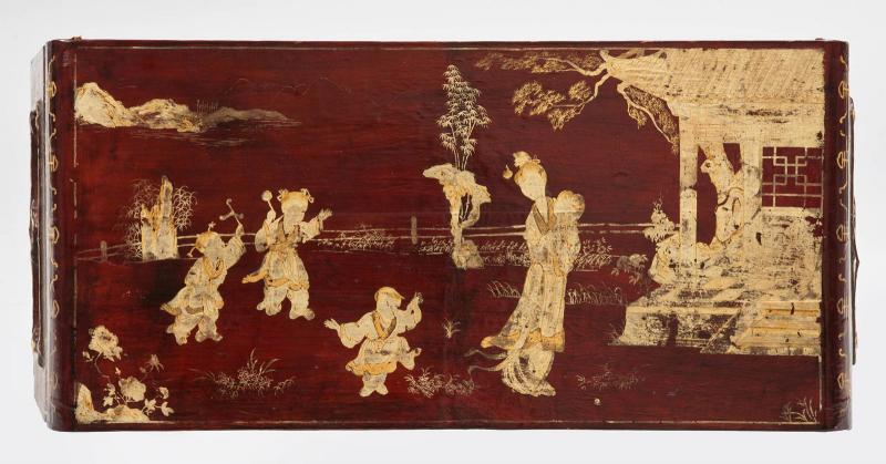 Chinese Red Lacquer Low Table