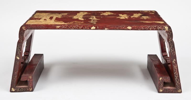 Chinese Red Lacquer Low Table
