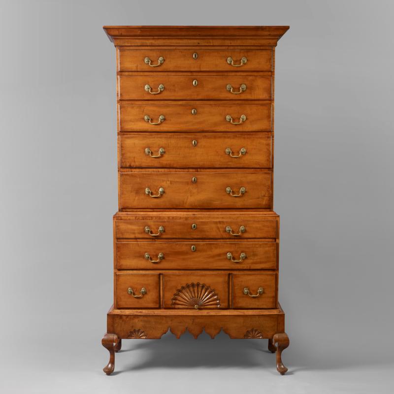 Chippendale Style - Chippendale Chest on Chest on Frame