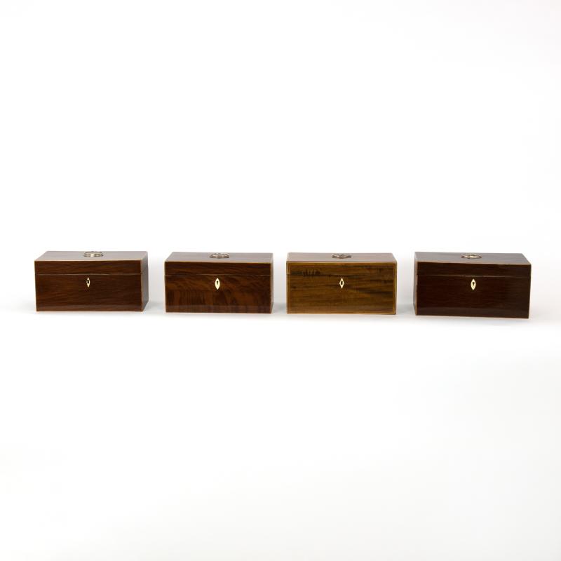 Collection Of Four George III Boxes, English 1780-1810.