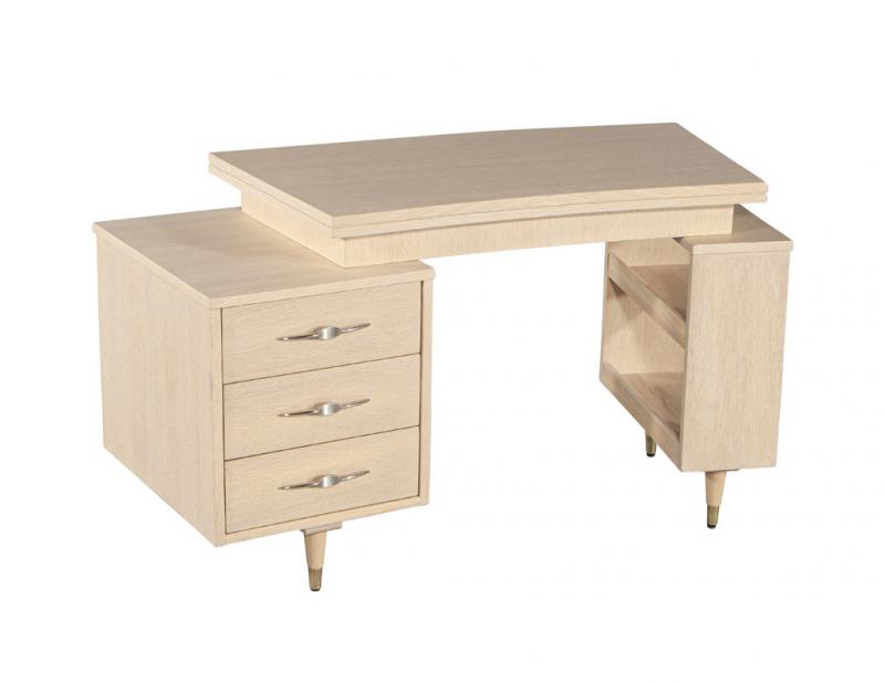 Contemporary Curved Writing Desk with Matching Desk Chair