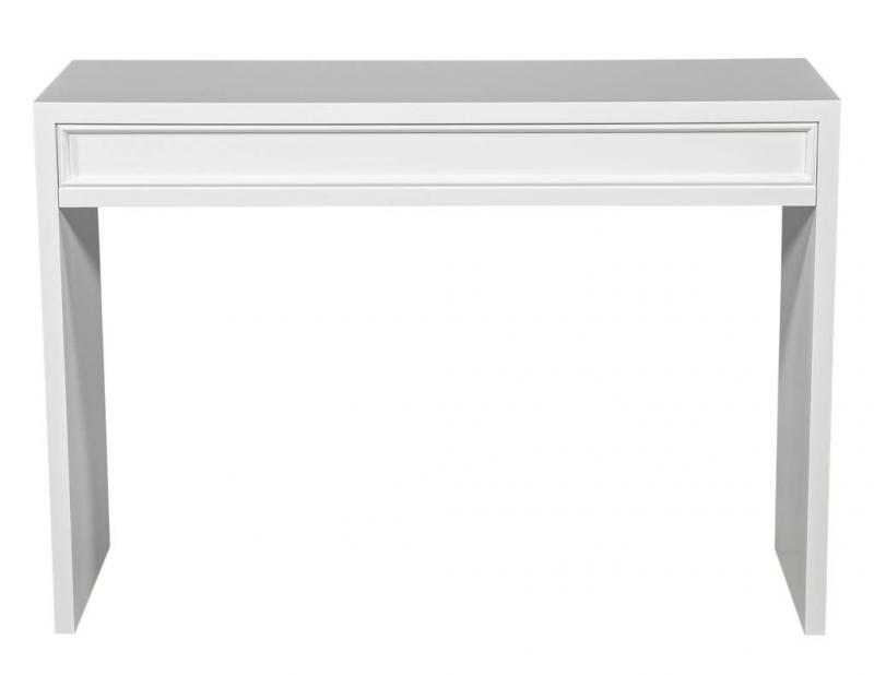 Custom Modern White Console Table