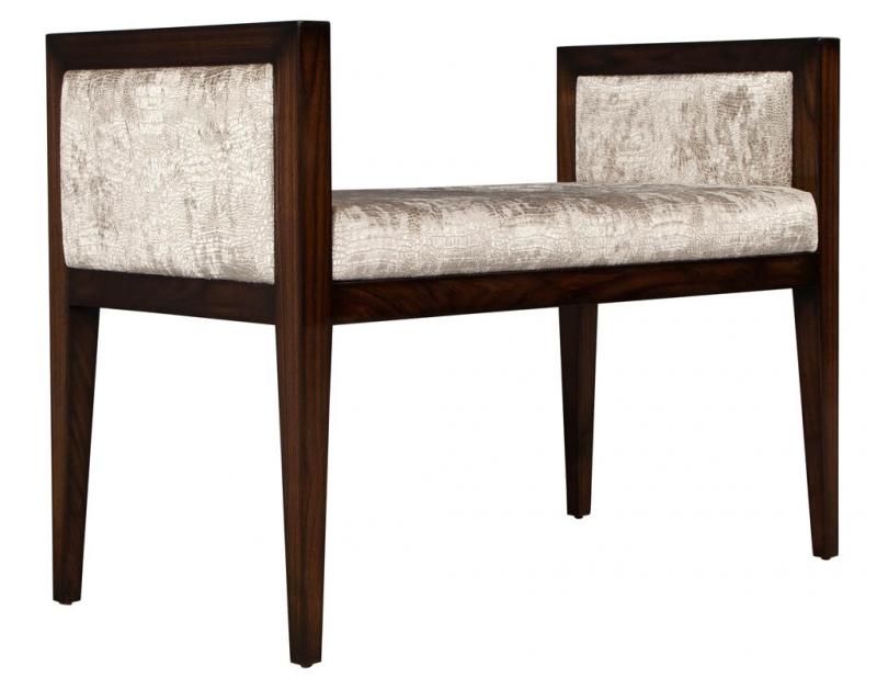 Custom Solid Walnut Bench Hall Seat
