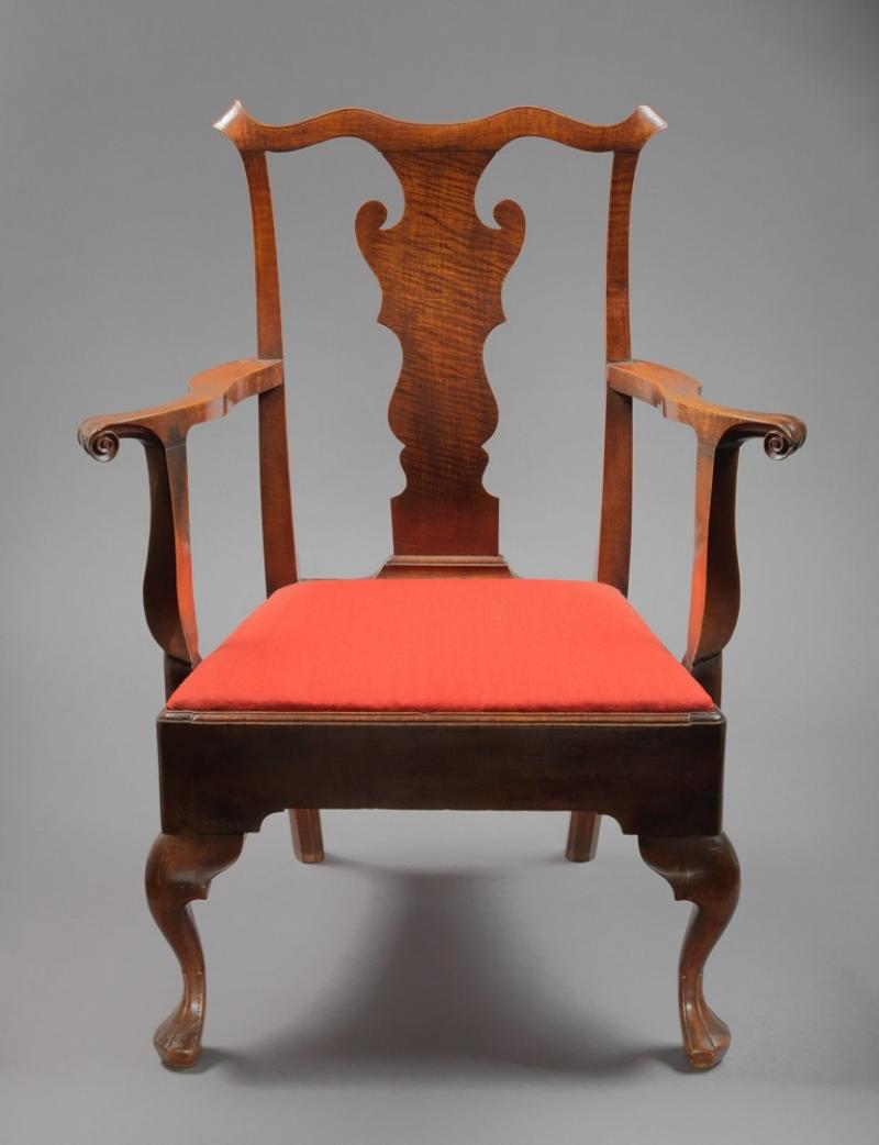 DIGGES FAMILY QUEEN ANNE ARMCHAIR