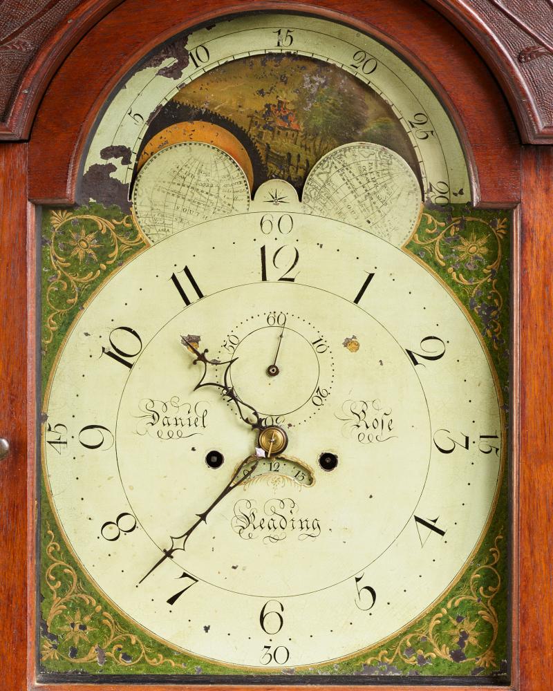 Daniel Rose - Tall Clock with Chippendale Carving