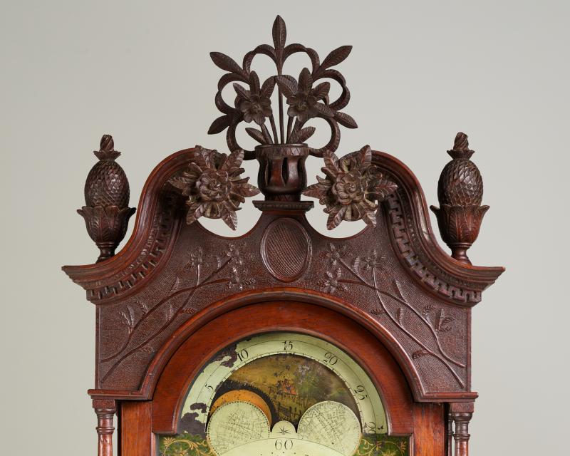 Daniel Rose - Tall Clock with Chippendale Carving
