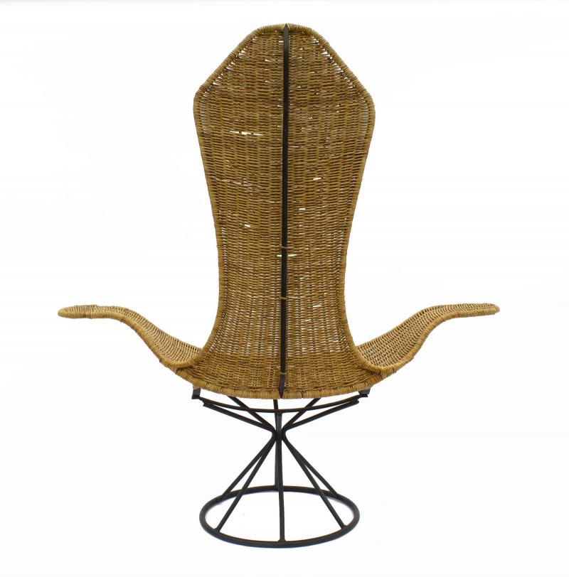 Danny Ho Fong - Danny Ho Fong Wave Chair for Tropi-Cal Rattan and Steel ...