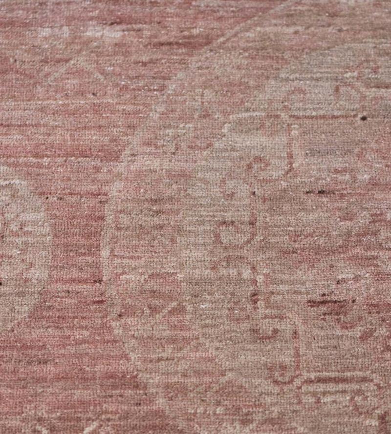 Dusty Rose Handwoven Revival Khotan Rug