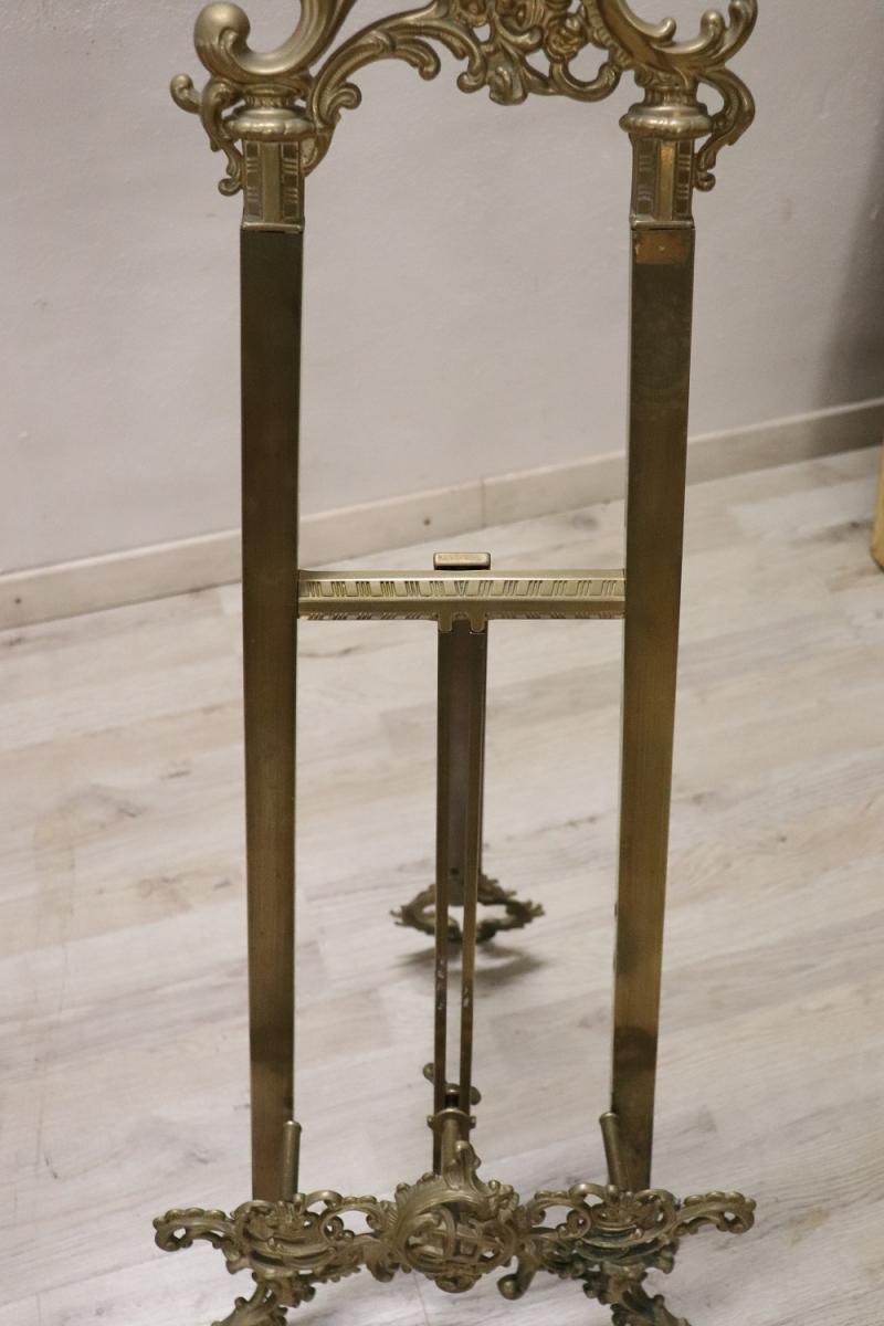 Early 20th Century Italian Baroque Style Golden Brass Music Stand