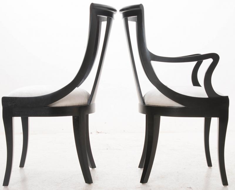 Ebony Reproduction Dining Chairs