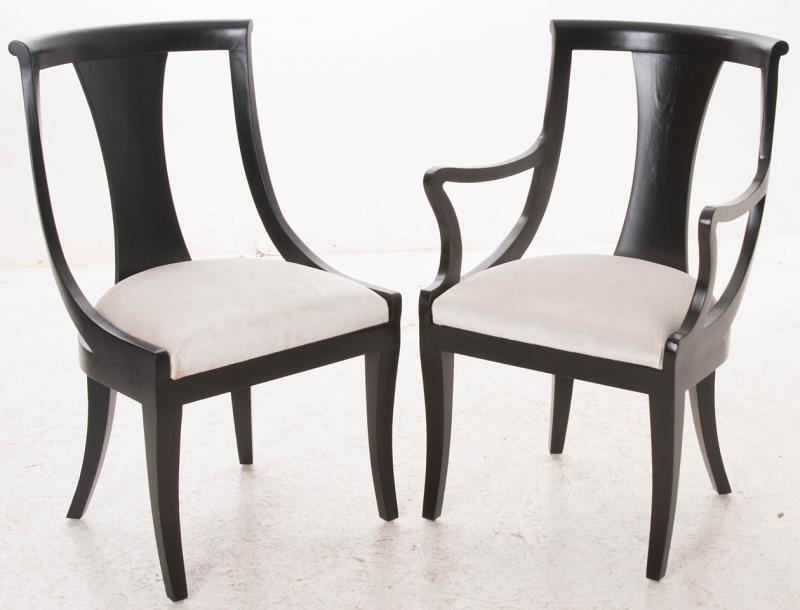Ebony Reproduction Dining Chairs