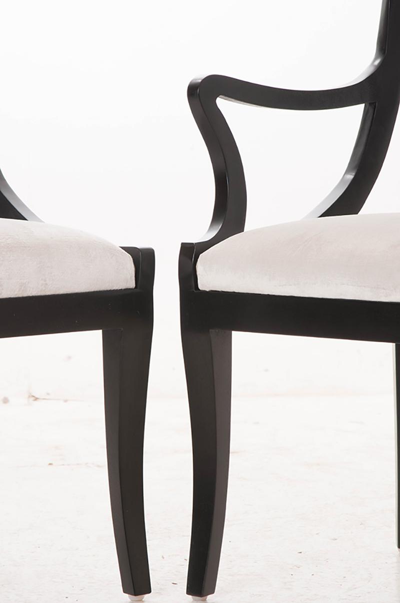 Ebony Reproduction Dining Chairs
