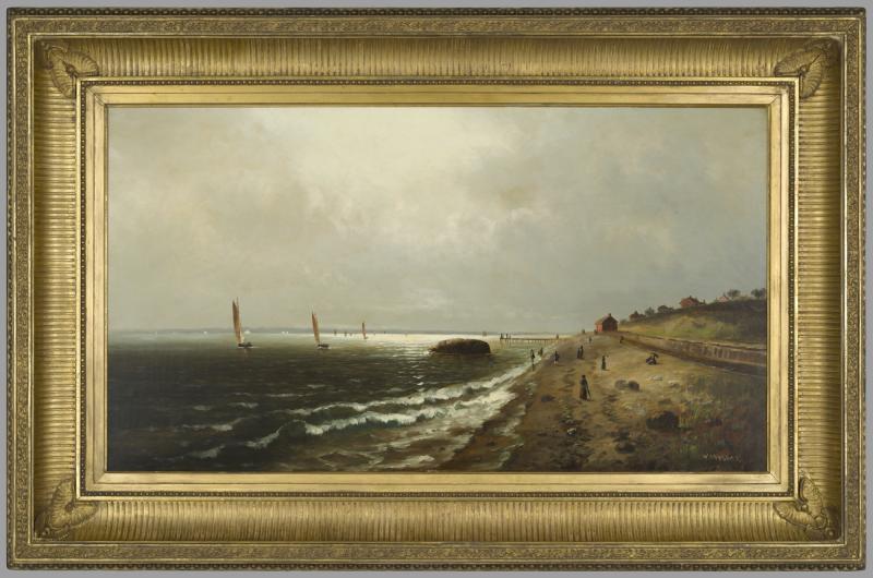 Elbridge Wesley Webber - A Day at the Beach, Oak Bluffs, Martha’s ...