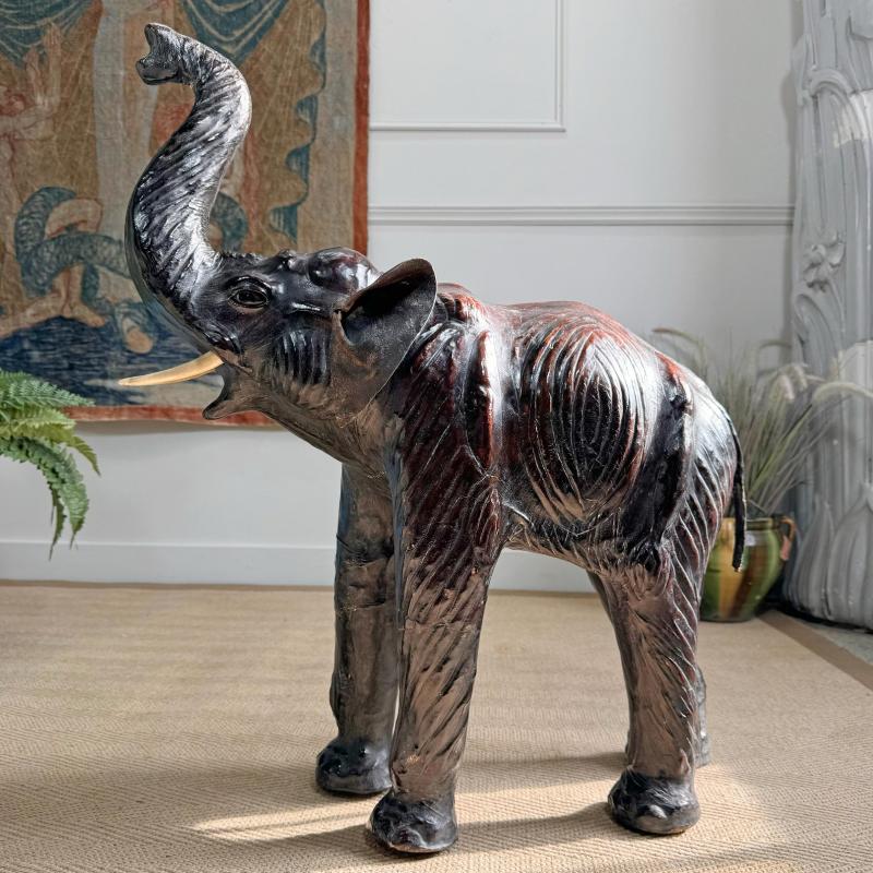 Elephant Footstool