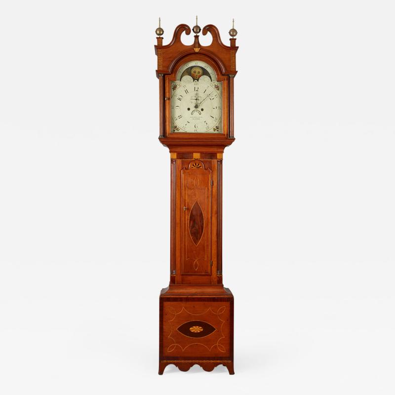 Eli Porter Inlaid Tall Case Clock