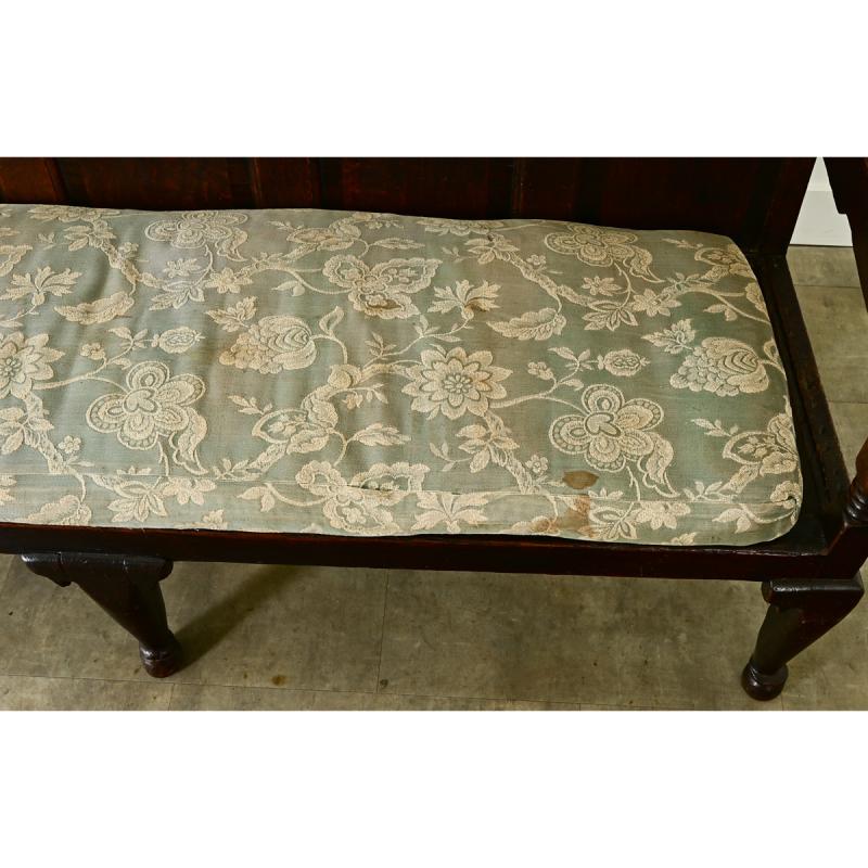 English 18th Century Oak Settle Bench