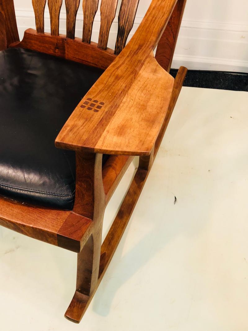 Stephen O'Donnell - Exceptional and Monumental Rosewood Rocking Chair ...