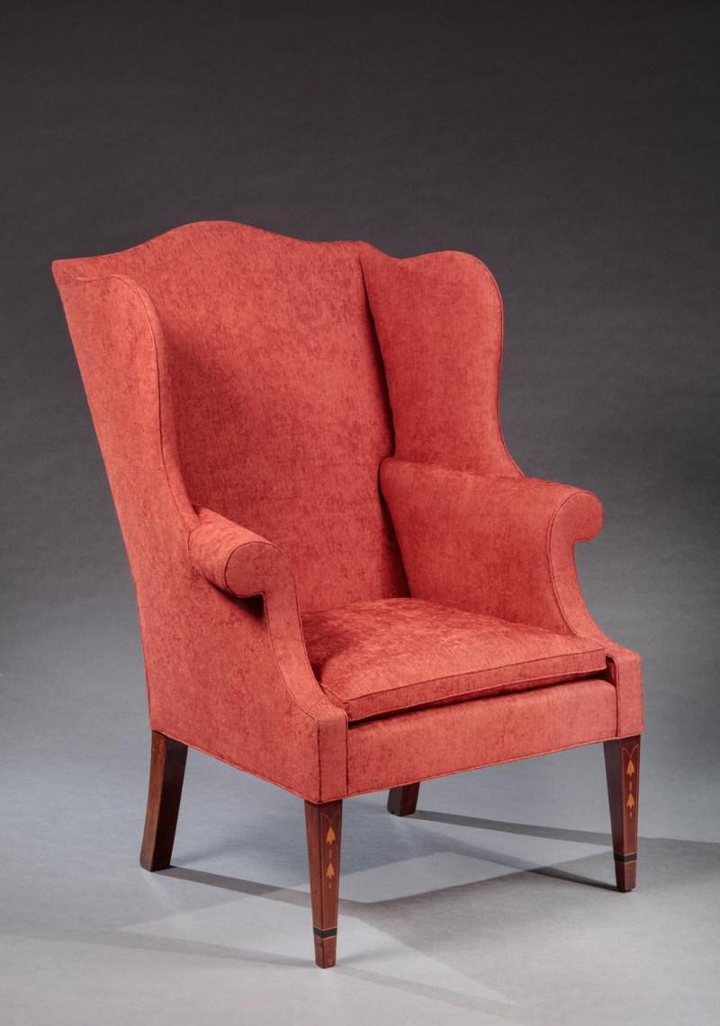 FEDERAL INLAID WING CHAIR